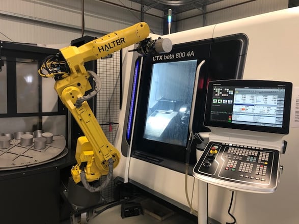 DMG Mori CTX Beta with HALTER LoadAssistant